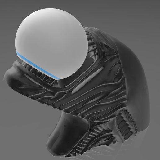 👽 Suporte Alexa Echo Dot 4a e 5a Geração Alien Xenomorph・ STL File for ...