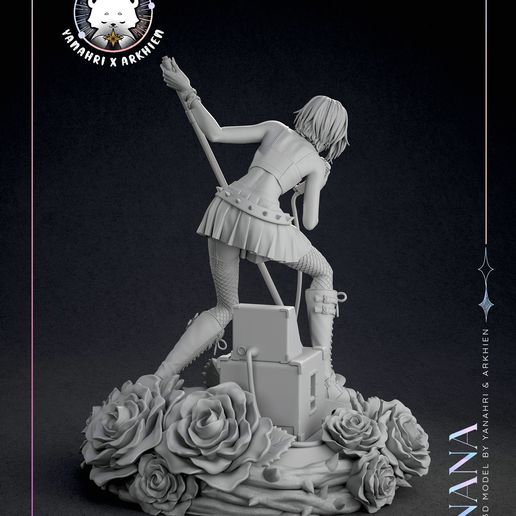 🌹 Nana Osaki - NANA・ SVG File for 3D printing・Cults