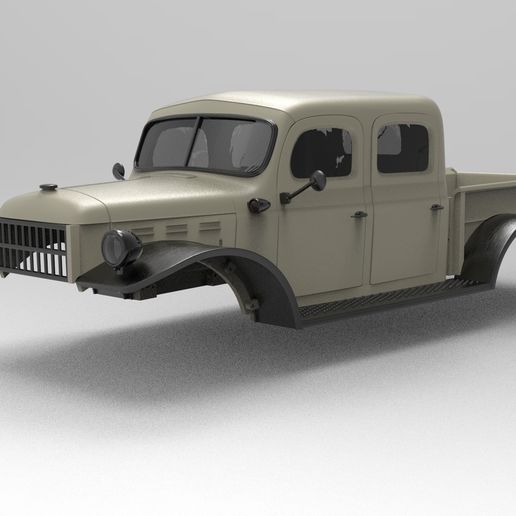 🚪 Dodge Power Wagon 4 door long version for RC chassis STL files・ STL ...