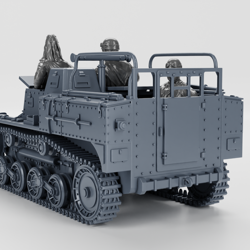 💯 Type 100 Te-Re observation tankette + 2 Tankmen (Japan, WW2)・ 3D File ...