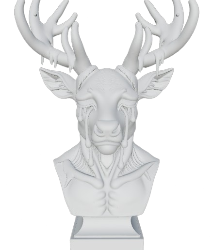 🐉 The Weeping Stag・Free STL File for 3D printing・Cults