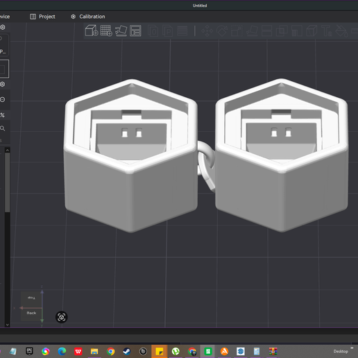 ⌨️ KEYCAP AND CLICKER BASE -HEXAGON with chain・ STL File for 3D ...