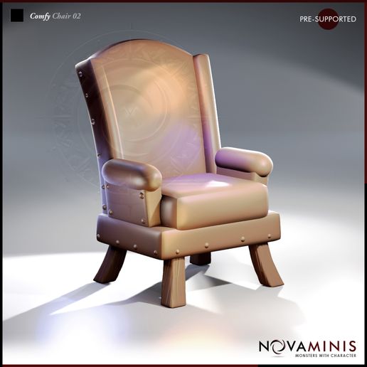 🪑 Comfy Chair 02・ 3D File for ・Cults