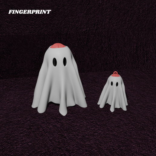 Free STL file Ghostie + Keyring 🗝️ ・3D printable design to download・Cults