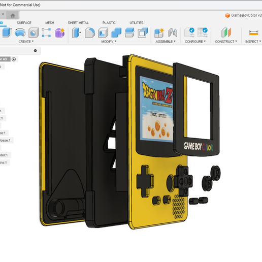🎨 SLIM WALLET - GAMEBOY COLOR・ STL File for 3D printing and CNC ...