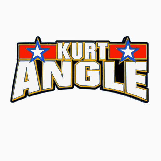 🤼 KURT ANGLE V1 Logo Display by MANIACMANCAVE3D・ STL File for 3D ...