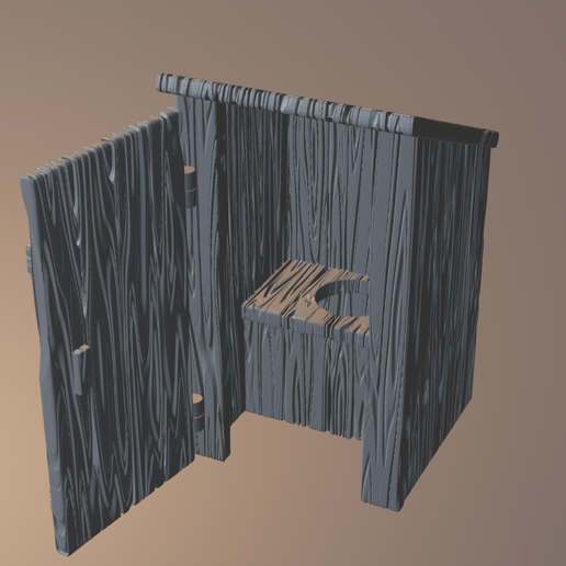 🚽 Medieval outhouse・Free STL File for 3D printing・Cults