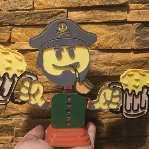 STL file PIRATE DRUNK INNKEEPER 🏴‍☠️ ・3D printing design to download・Cults