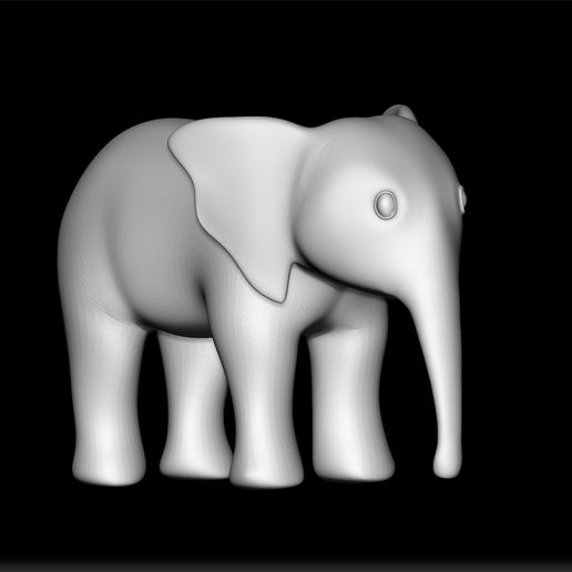 STL file Elephant - 3D Print Elephant Sculpture - Majestic Elephant ...