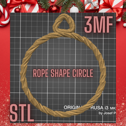 🟣 Rope circle ornament outline / frame / craft / wreath/ sign / rope ...