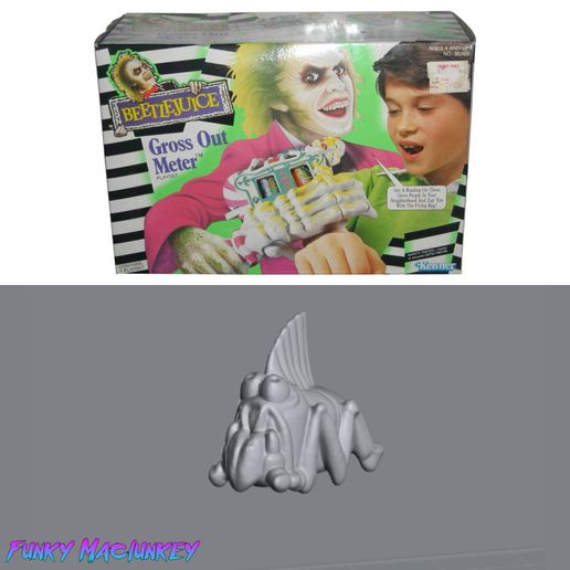 STL file VINTAGE BEETLEJUICE KENNER GROSS OUT METER BUG PART 🐛 ・3D ...