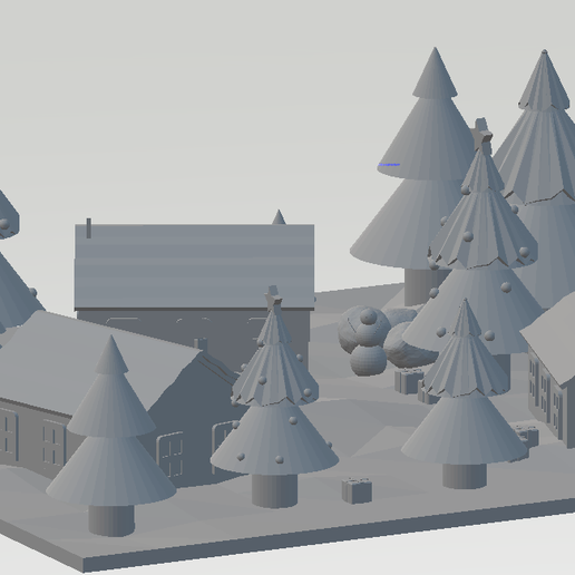 STL file christmas village 🎄 ・Template to download and 3D print・Cults