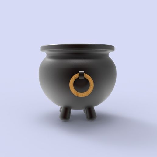 🪞 Cauldron with Handles・ STL File for 3D printing・Cults