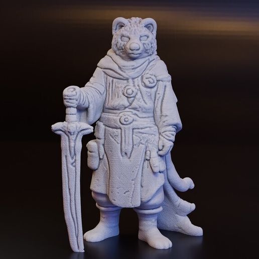 🐼 Gnoll, Red Panda, Fox Paladin (DND / TTRPG)・Free 3D File for ・Cults