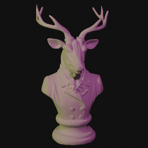 STL file Stag In suit Bust 👤 ・3D printable model to download・Cults