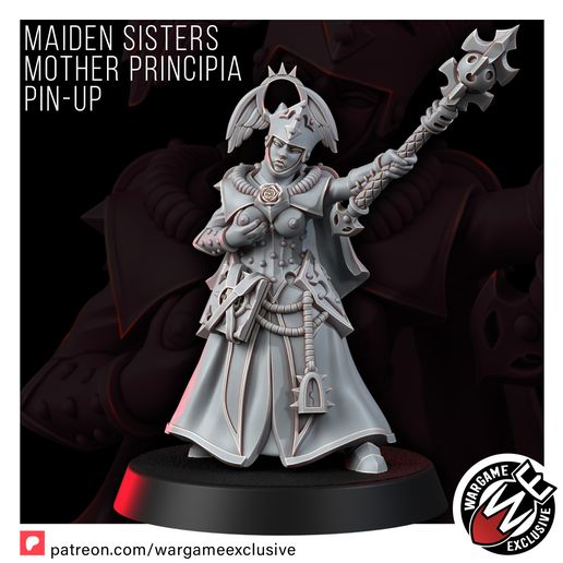 ♟ MAIDEN SISTERS MOTHER PRINCIPIA (PIN-UP)・ 3D File for 3D printing・Cults