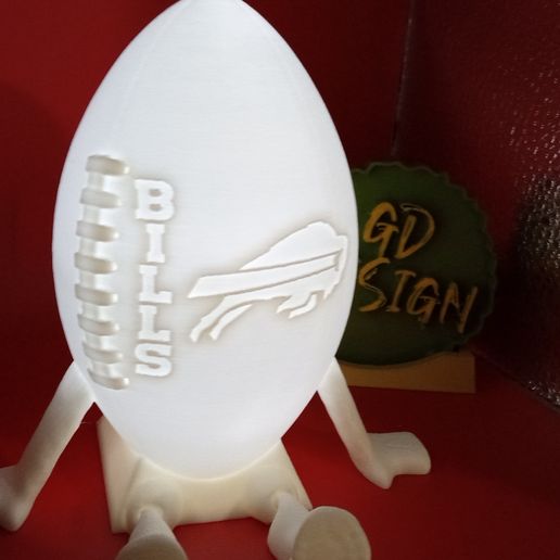 🏈 NFL Buffalo Bills 3D Football With Articulated Legs And Arms Light ...