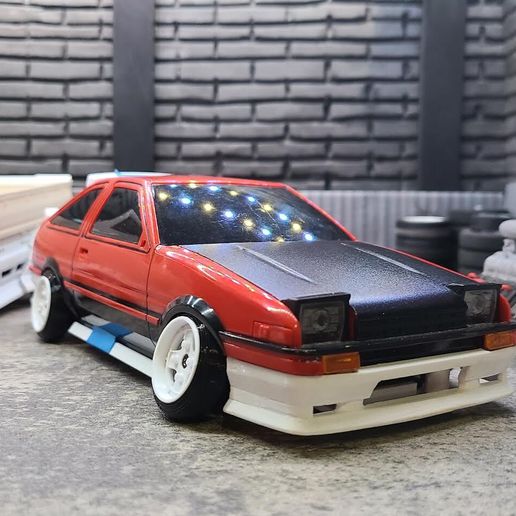 Archivo STL LDRC AE86 Body kit 🚗 ・Plan de impresión en 3D para ...