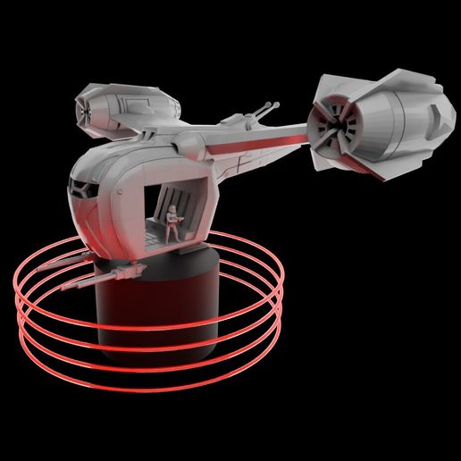 STL file SS-54 Assault Ship for 3.75 in Figure Diorama 🚢 ・Model to ...