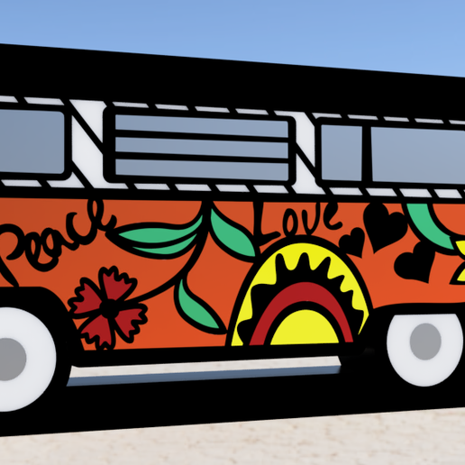 🚌 hippy bus light z-hop style (single extruder)・ 3MF File for ・Cults