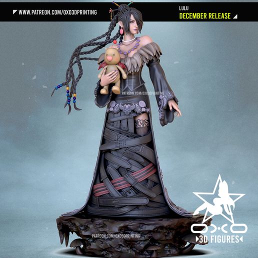 🎮 Lulu Final Fantasy・ 3D File for 3D printing・Cults