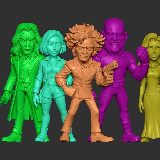 🤠 Cowboy BeeBop Figures・ STL File for 3D printing・Cults