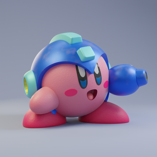 🎲 Kirby Megaman - Rockman・ STL File for 3D printing・Cults