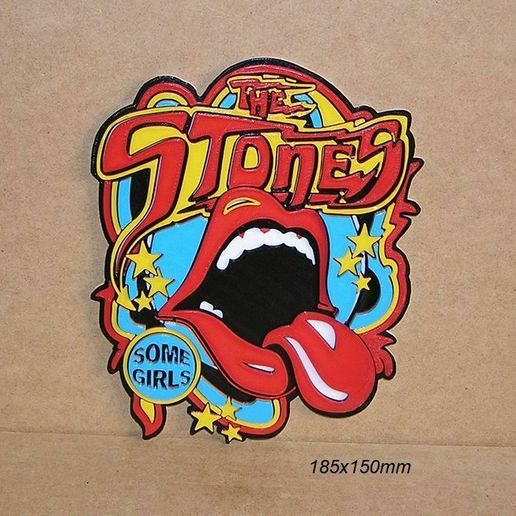 STL file The Rolling Stones, Mick Jagger, band, music, pop Rock, poster ...