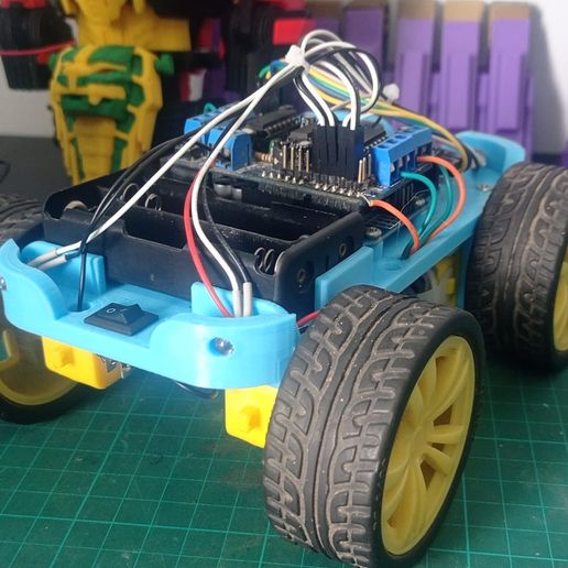 STL file Robot car 4WD for arduino 🤖 ・3D printing template to download ...