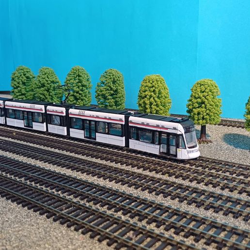 STL file Aarhus Stadler Variobahn Tram in H0 🚋 ・Model to download and ...