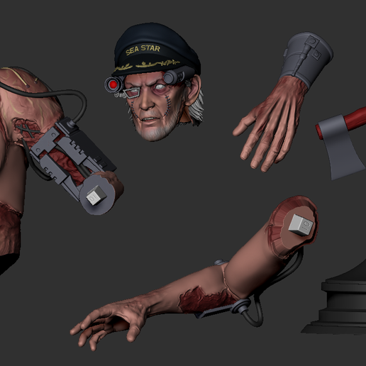 3D file Captain Robert Everton - Virus Fan art 🎨 ・3D printer model to ...