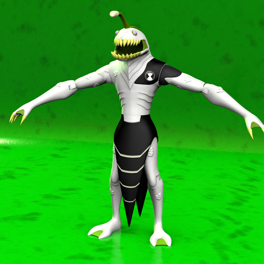 🦸 Ben 10 Classic - Ripjaws 3d Action Figure Model・ 3D File for 3D ...