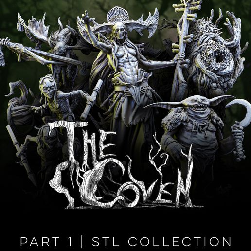🧙‍♀️ The Coven: Miniatures Collection・ 3D File for 3D printing・Cults