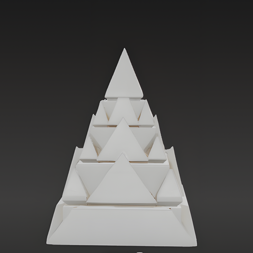 🎨 Pyramid Shaped Statue・ STL File for 3D printing・Cults