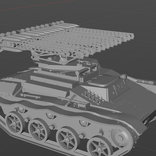 🚀 Soviet BM-8-24 self-propelled rocket launcher 3D model material・ OBJ ...