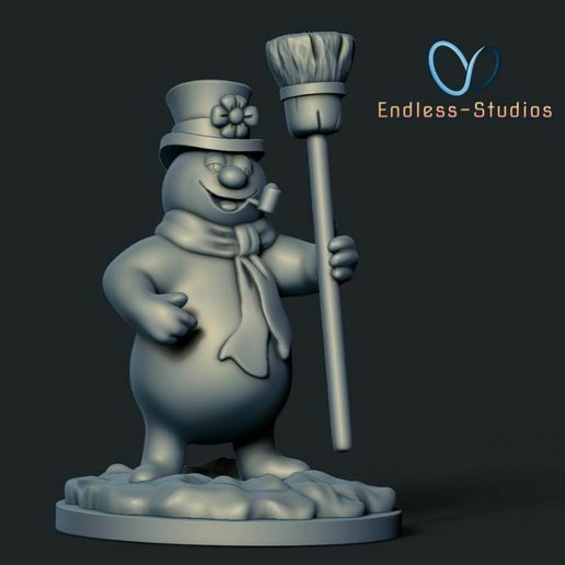 STL file Frosty The Snowman ☃️ ・3D printable design to download・Cults