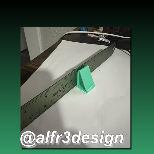 📏 Vertical support for ruler・ STL File for 3D printing・Cults