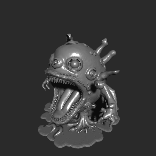 👹 28-32mm Aberrant Horror: Multi-Eyed Creature STL・ STL File for 3D ...