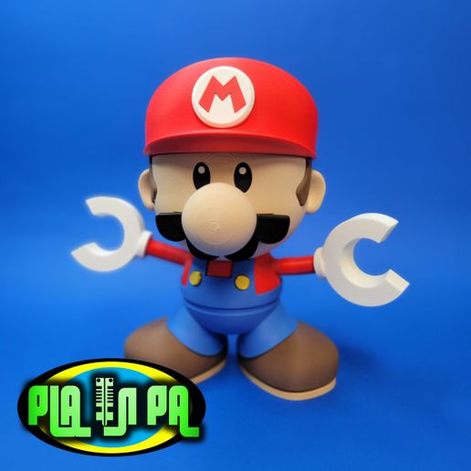👾 Articulating Toy Mini Mario multi part・Free STL File for 3D printing ...