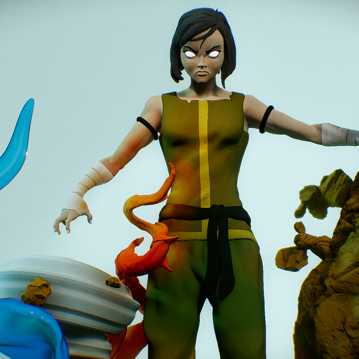 3D file Legend of Korra, the Avatar 🎨 ・Model to download and 3D print・Cults