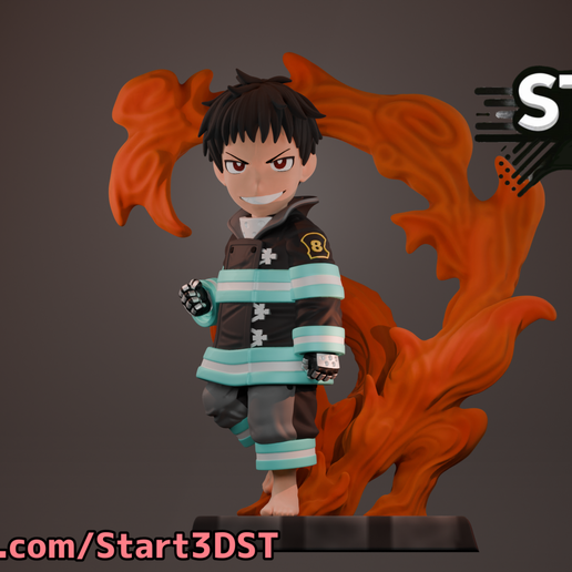 💬 shinra mini figure wcf・ STL File for 3D printing・Cults