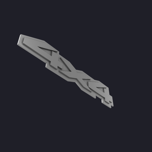 🚗 4X4 Emblem 3D MODEL・ 3D File for 3D printing・Cults