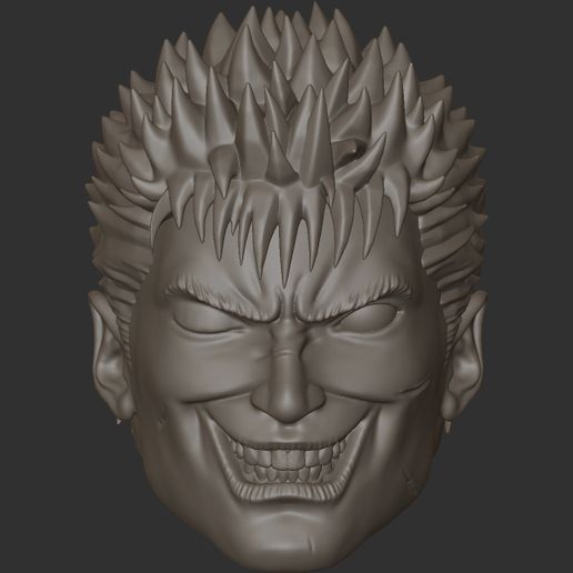 🦸 Guts from Berserk evil smiling・Arquivo STL para Impressão 3D・Cults