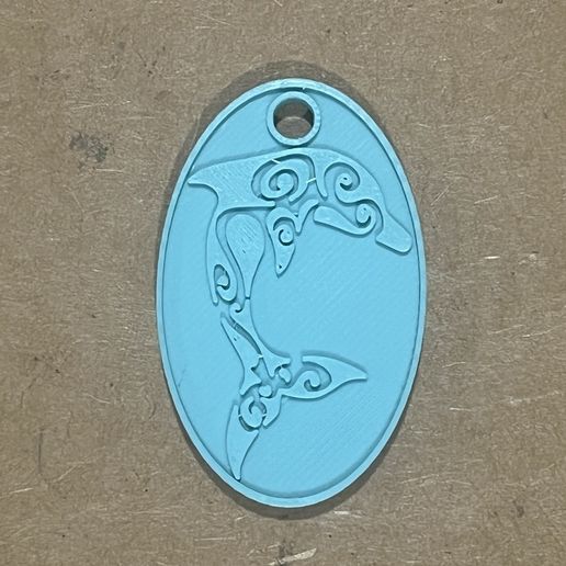 🐬 Dolphin Keychain・Free STL File for 3D printing・Cults