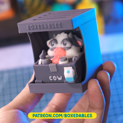 🐄 Cow - Boxedables [Original Art]・ STL File for 3D printing・Cults