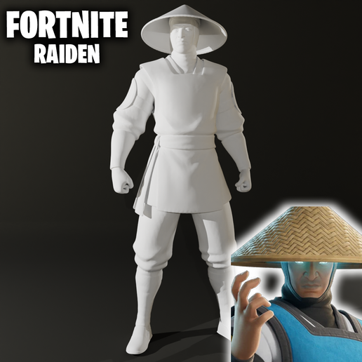 Raiden Mortal Kombat SKIN FORTNITE FIGURE・Archivo STL para Impresión 3D ...
