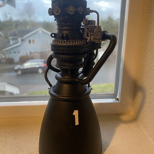 3D printable SpaceX Raptor 3 engine • made with Phrozen Mighty 8k・Cults
