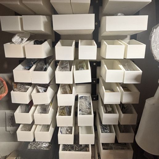 🧰 wall mounted hardware bin・ STL File for 3D printing・Cults