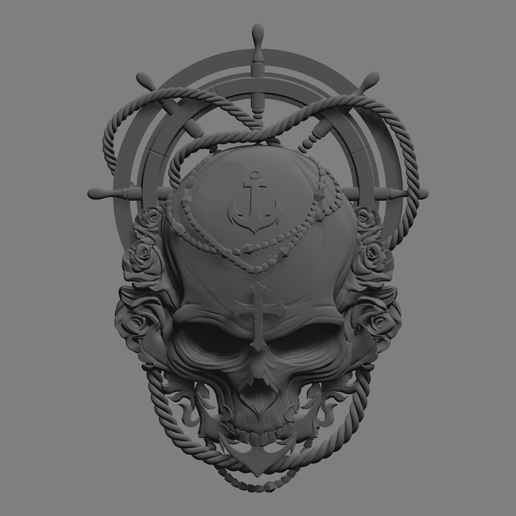 STL file Skull stl cnc design 💀 ・3D print model to download・Cults