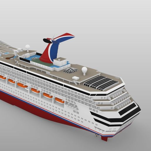 Archivo STL CARNIVAL CONQUEST cruise ship print ready model 🚢 ・Diseño ...